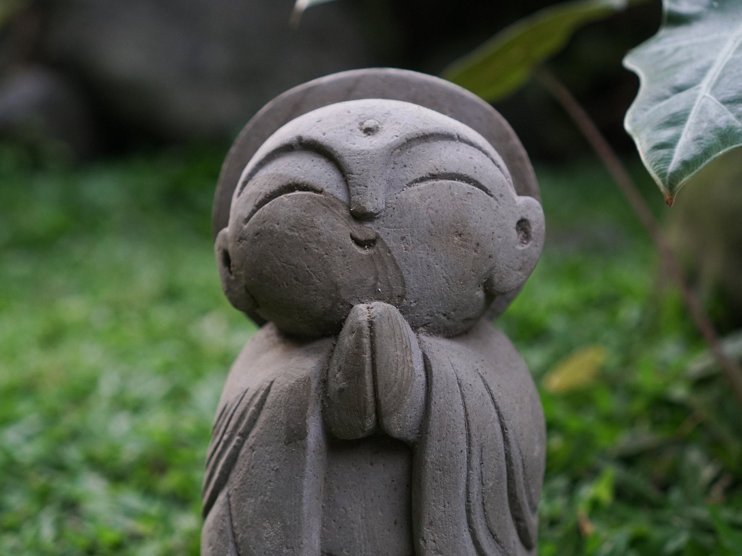 Stone Jizo Sculpture 7.8 Inch 20 Cm Stone Statue - Etsy