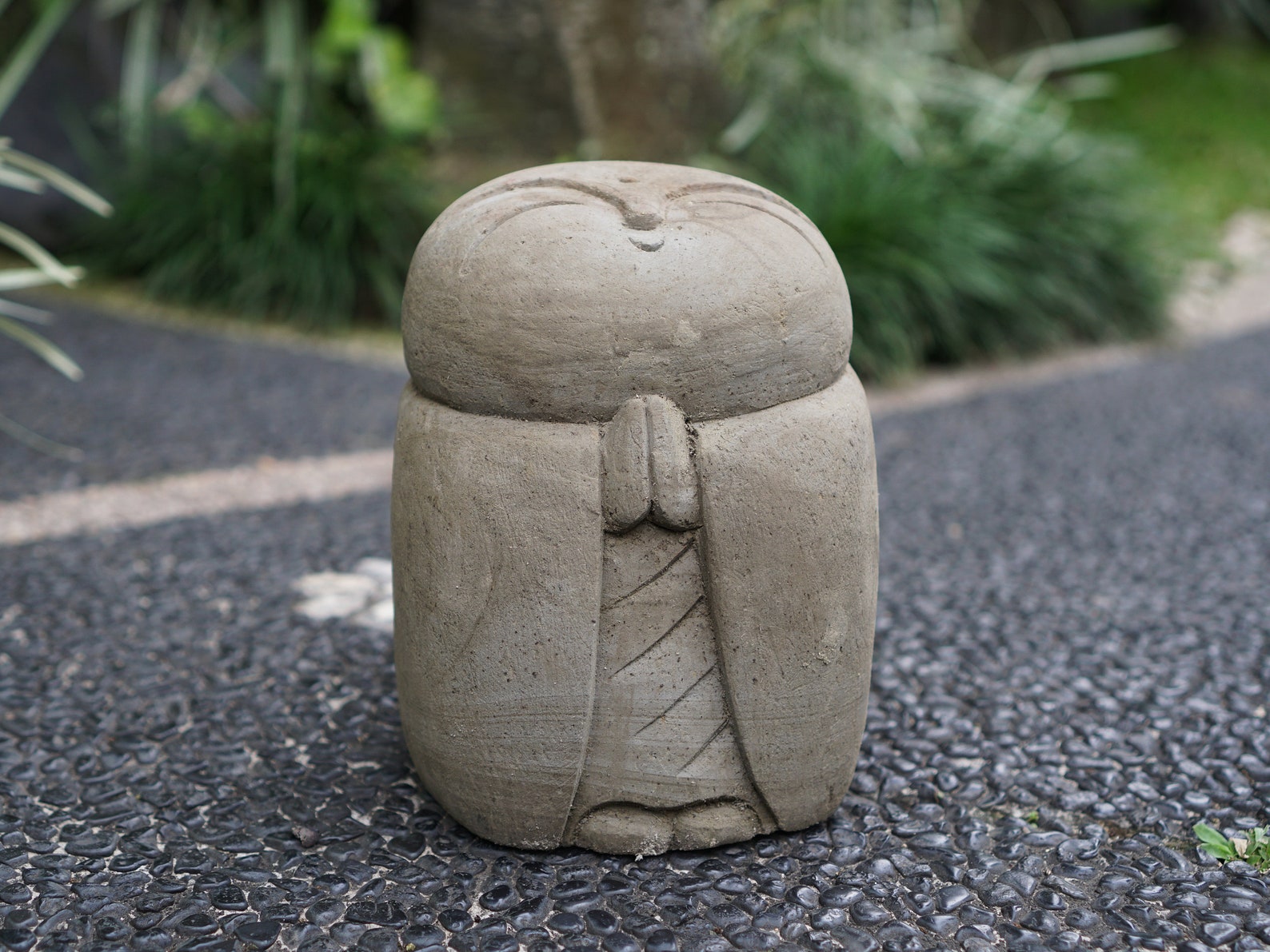 Large Jizo Statue 9.8" Inch - 25 Cm, Stone Jizo, Jizo Statue, River ...