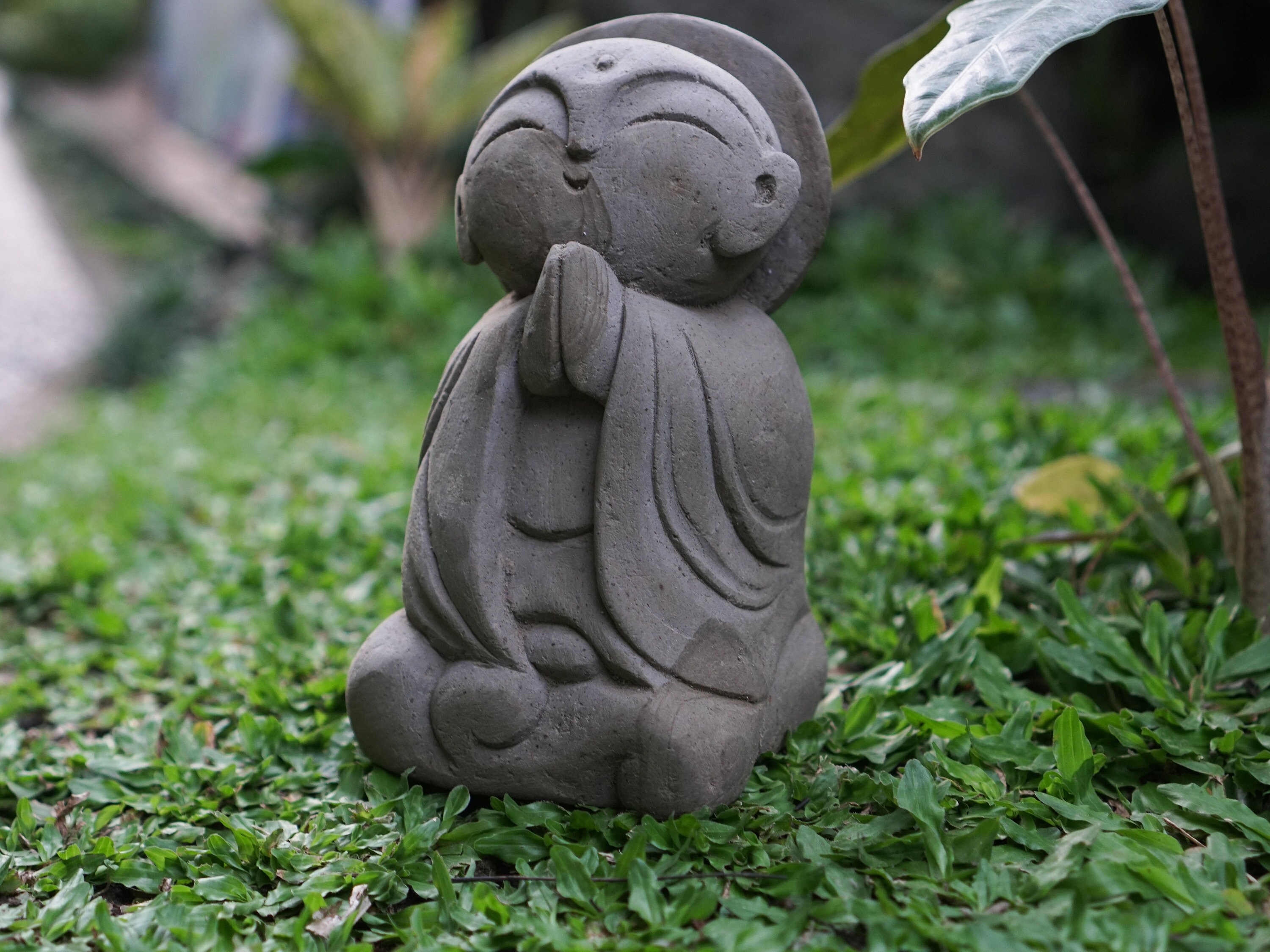 Stone Jizo Sculpture 7.8 Inch 20 Cm Stone Statue - Etsy
