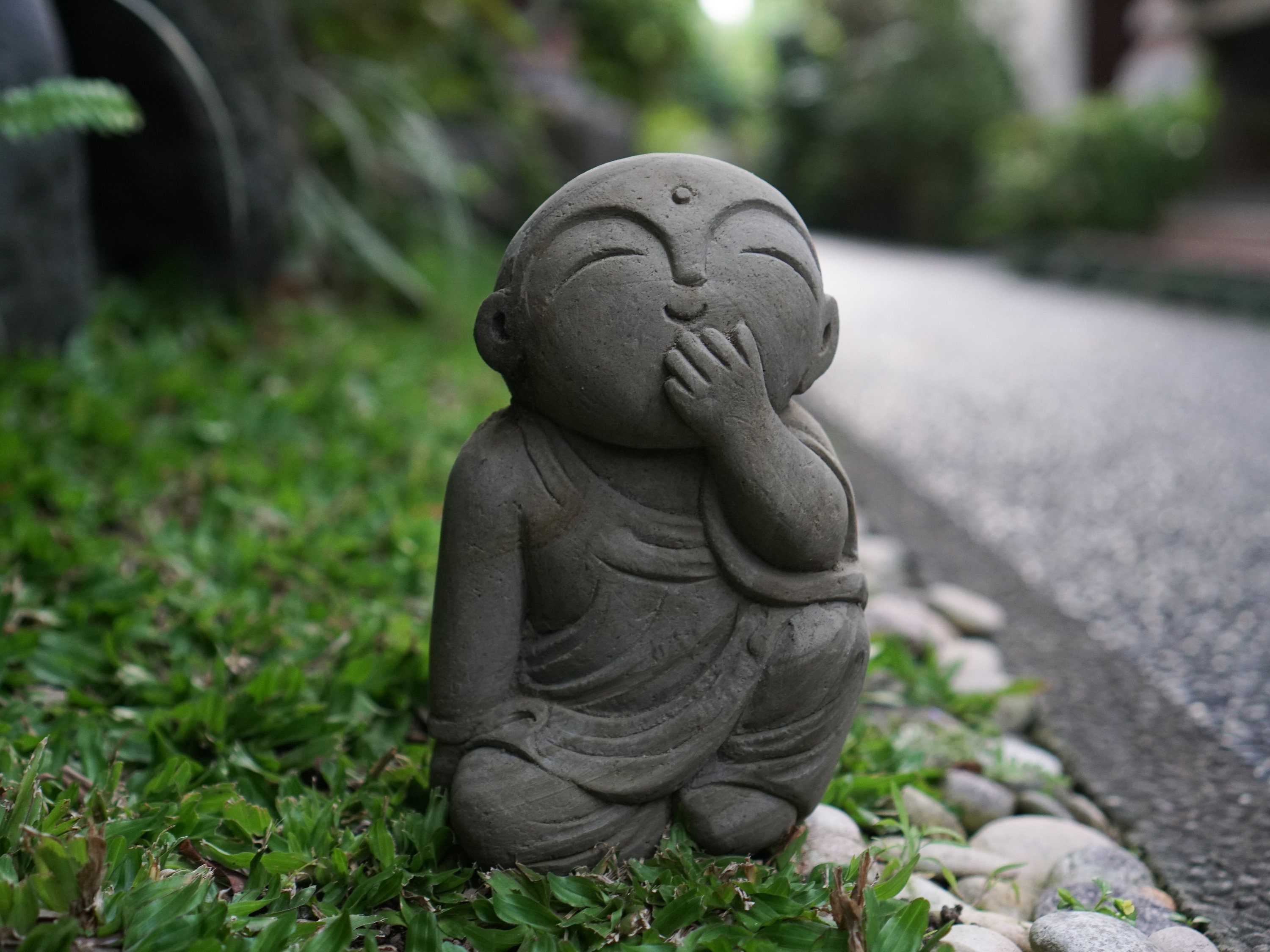 Stone Jizo Sculpture 7.8" Inch - 20 Cm, Buddha Jizo, Japanese Jizo ...