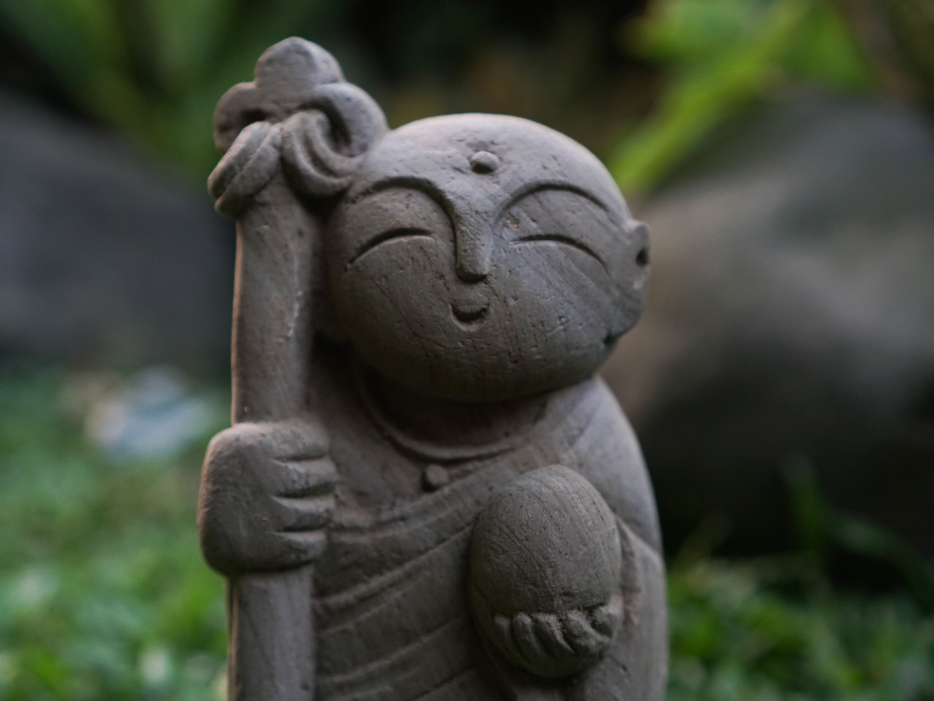 Jizo Buddha Stone Sculpture 7.8 Inch / 20 Cm, Japanese Jizo, Stone Jizo ...