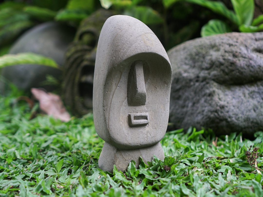 Moai Stone Statue 7.8" Inch - 20 Cm, Rapanui, Chile, Easterisland ...