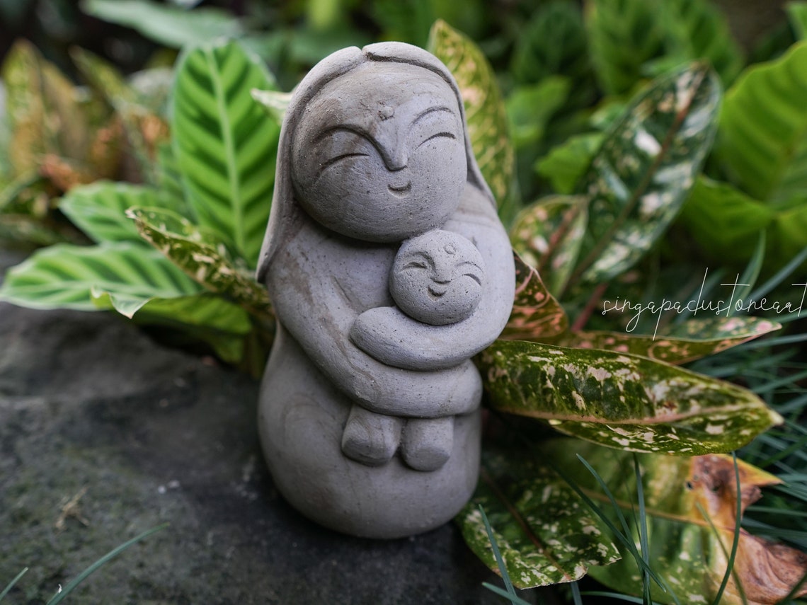 Jizo Buddha Sculpture, Jizo Baby, Mother Jizo, Love Family, Stone ...