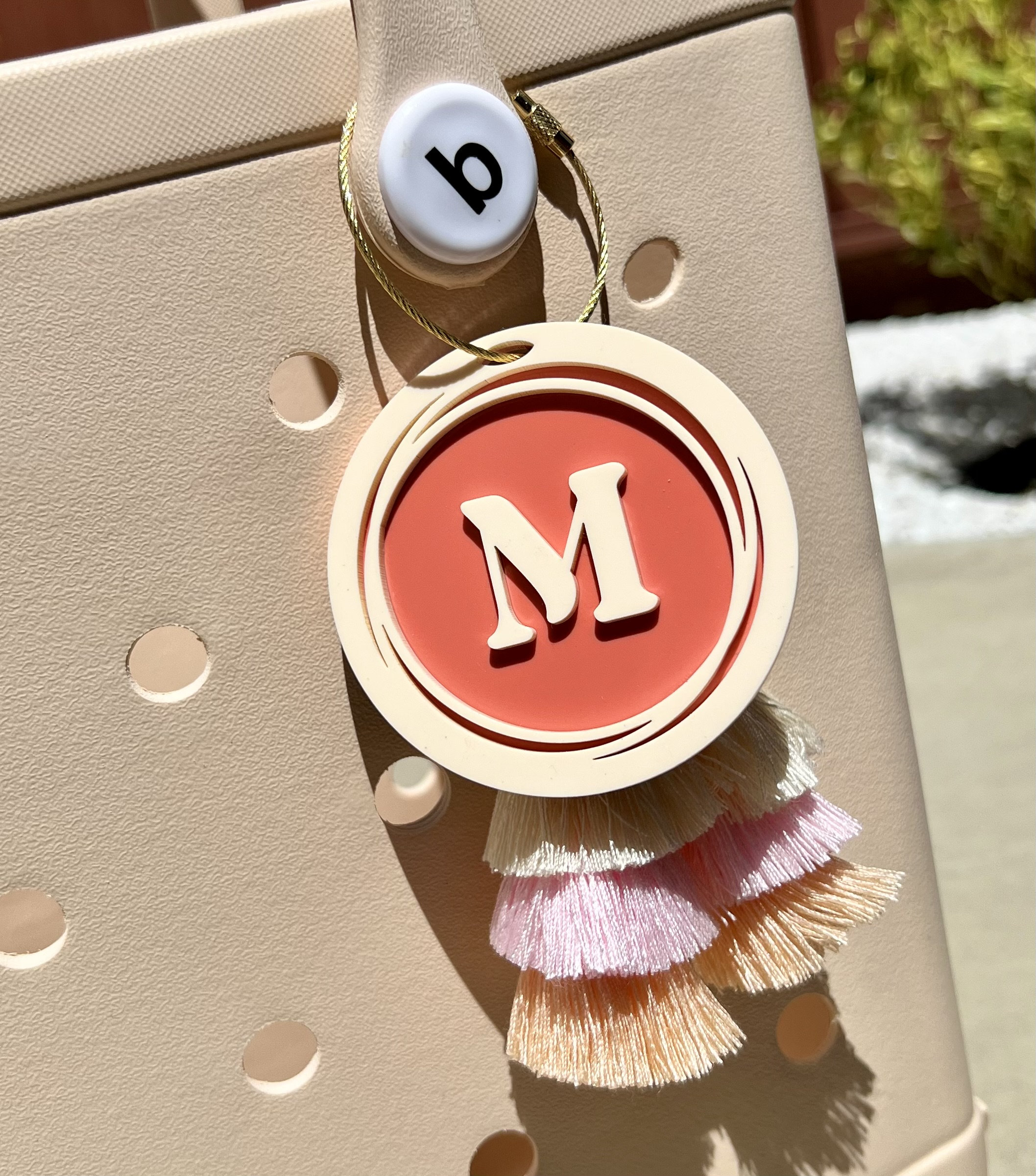 Bogg Bag Tag Keychain Personalized Acrylic Charm, Custom Beach Bag ...