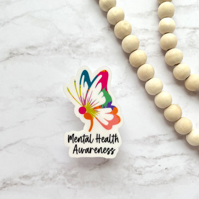 Mental Health Awareness CLEAR Sticker Mental Health Decal - Etsy