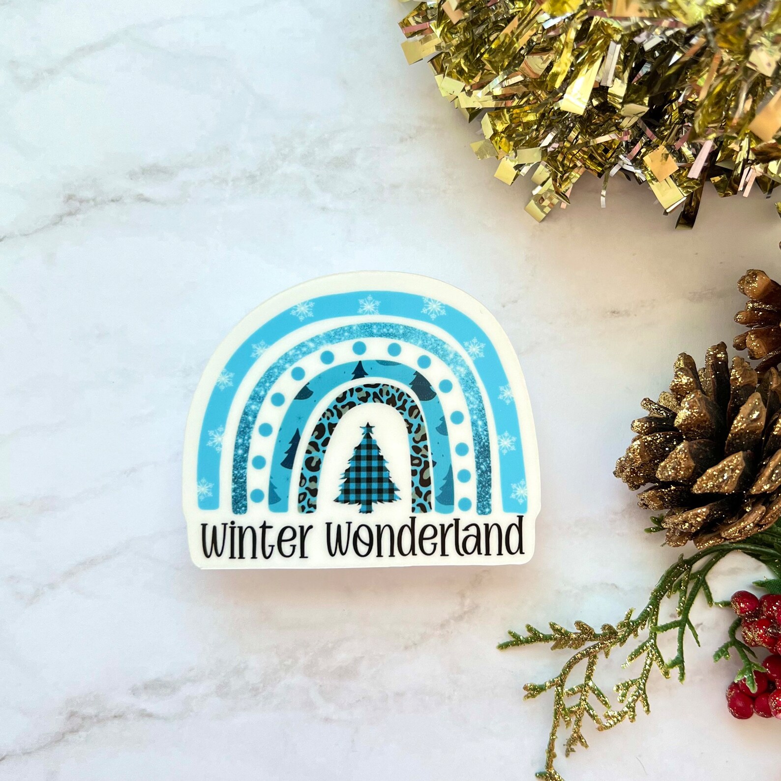 Cute Christmas Sticker, Winter Wonderland Sticker, Stocking Stuffer ...