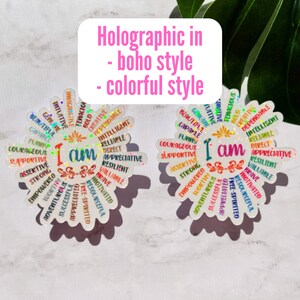 You Are Vinyl Holographic Sticker, Affirmation Sticker, Mental Health ...