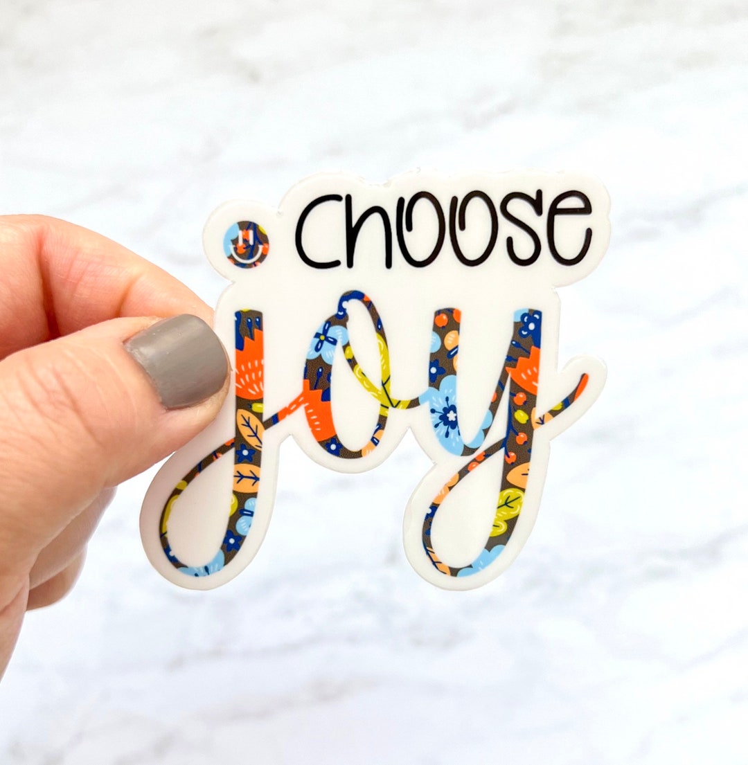 Choose Joy Sticker, Faith Vinyl Sticker, Christian Quote Sticker ...