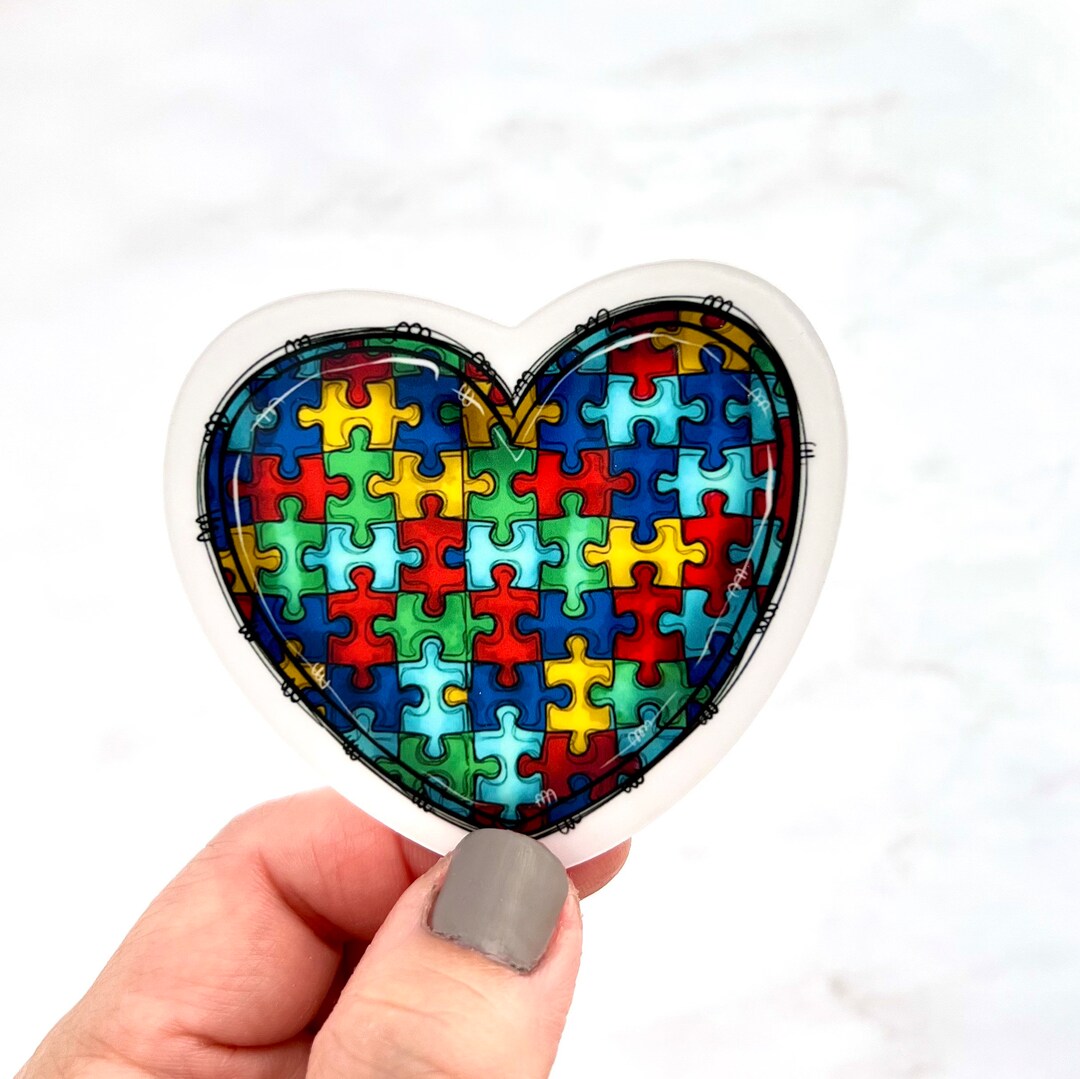 Autism Awareness Sticker, Autism Heart Sticker, Inclusion Matters ...