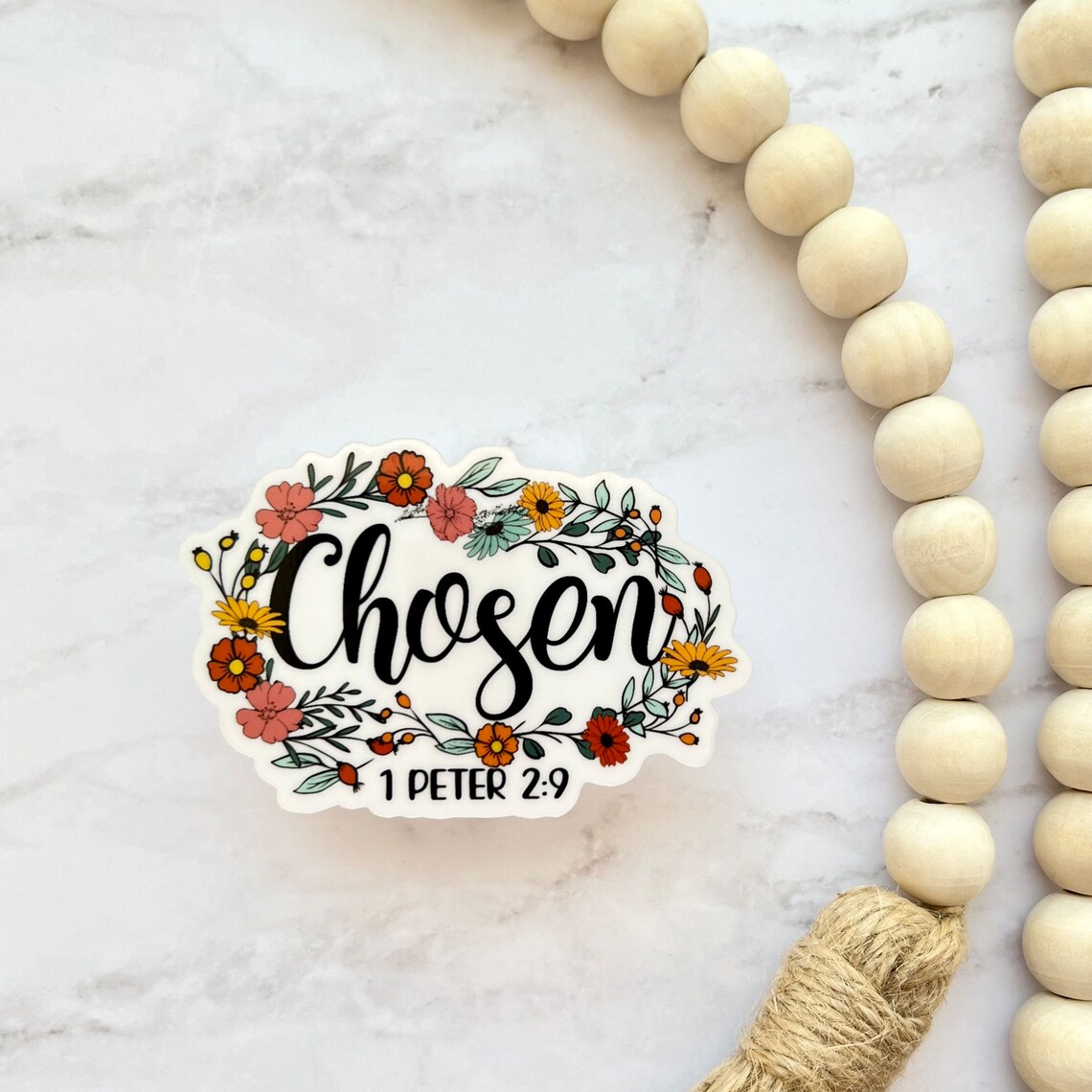 Chosen Sticker, Christian Sticker, 1 Peter 2:9, Religious Sticker ...