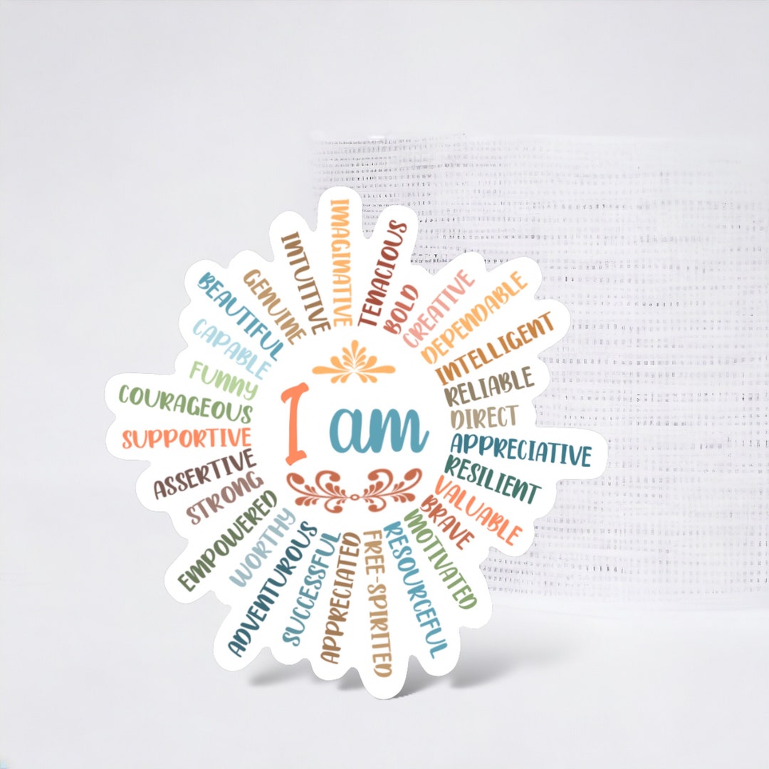 I Am Sticker, You Are Vinyl Sticker, Affirmation Christian Waterproof ...