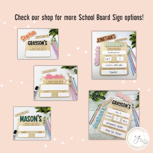 First Day of School Sign, Personalized Back to School Sign, Homeschool ...