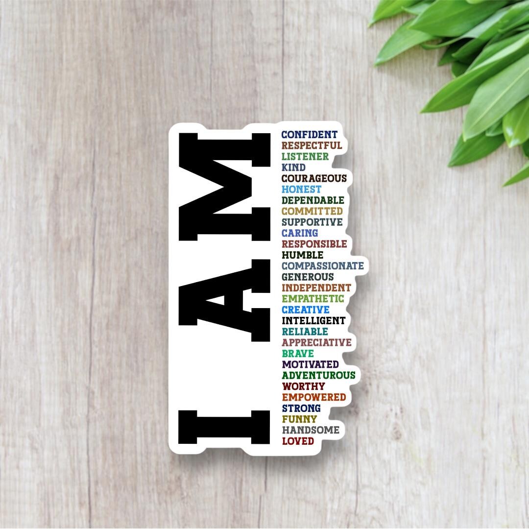 I Am Sticker, You Are Vinyl MEN BOYS Sticker, Men's Mental Health ...