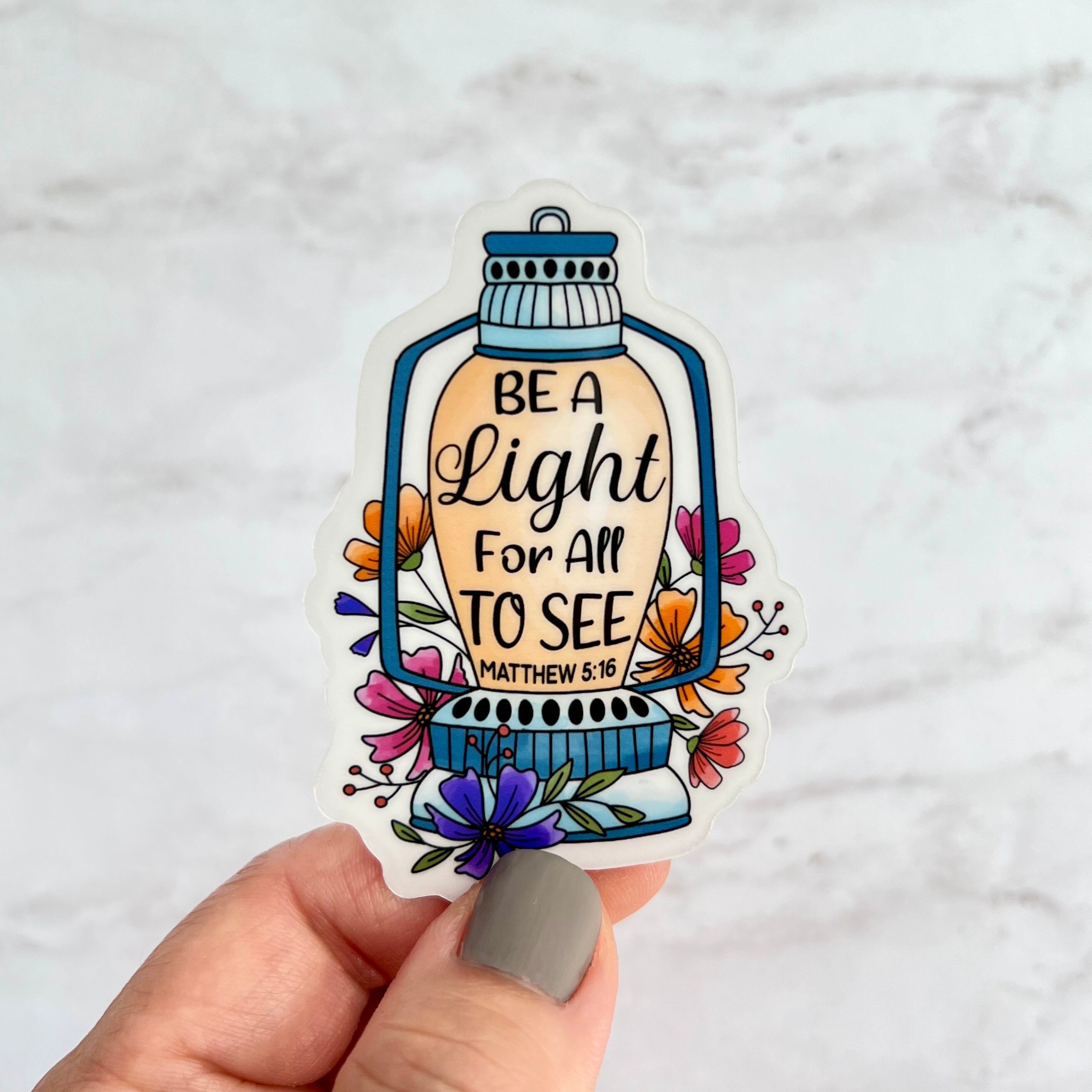 Christian Sticker Be A Light Sticker Bible Verse Stickers - Etsy