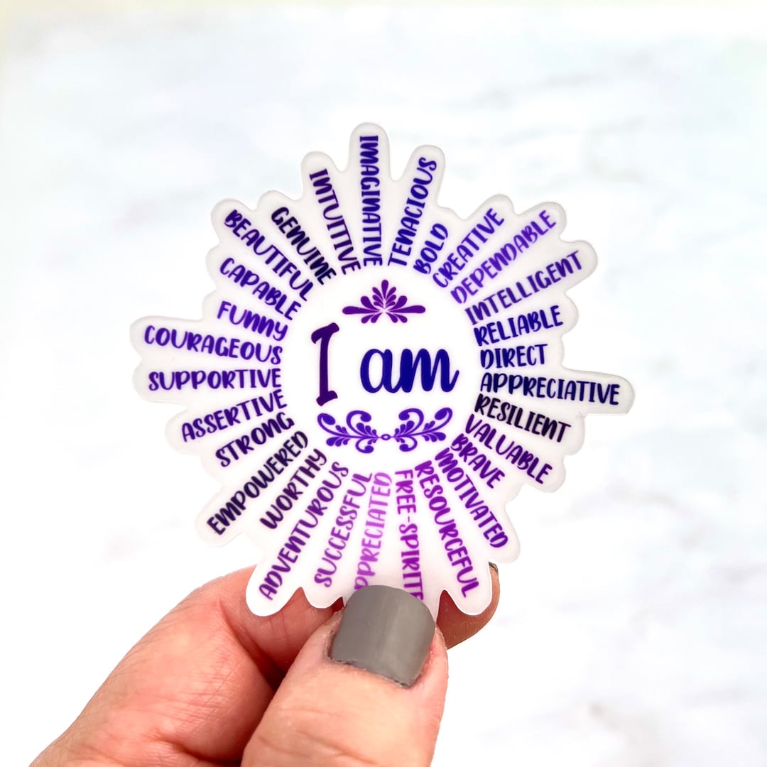 I Am Sticker, You Are Vinyl Sticker, Affirmation Sticker, Mental Health ...