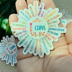 You Are Vinyl Holographic Sticker, Affirmation Sticker, Mental Health ...