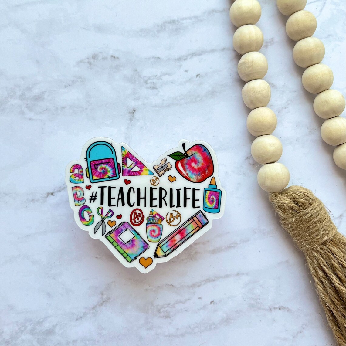 Teacher CLEAR Sticker Teacher Life Decal Teacher - Etsy