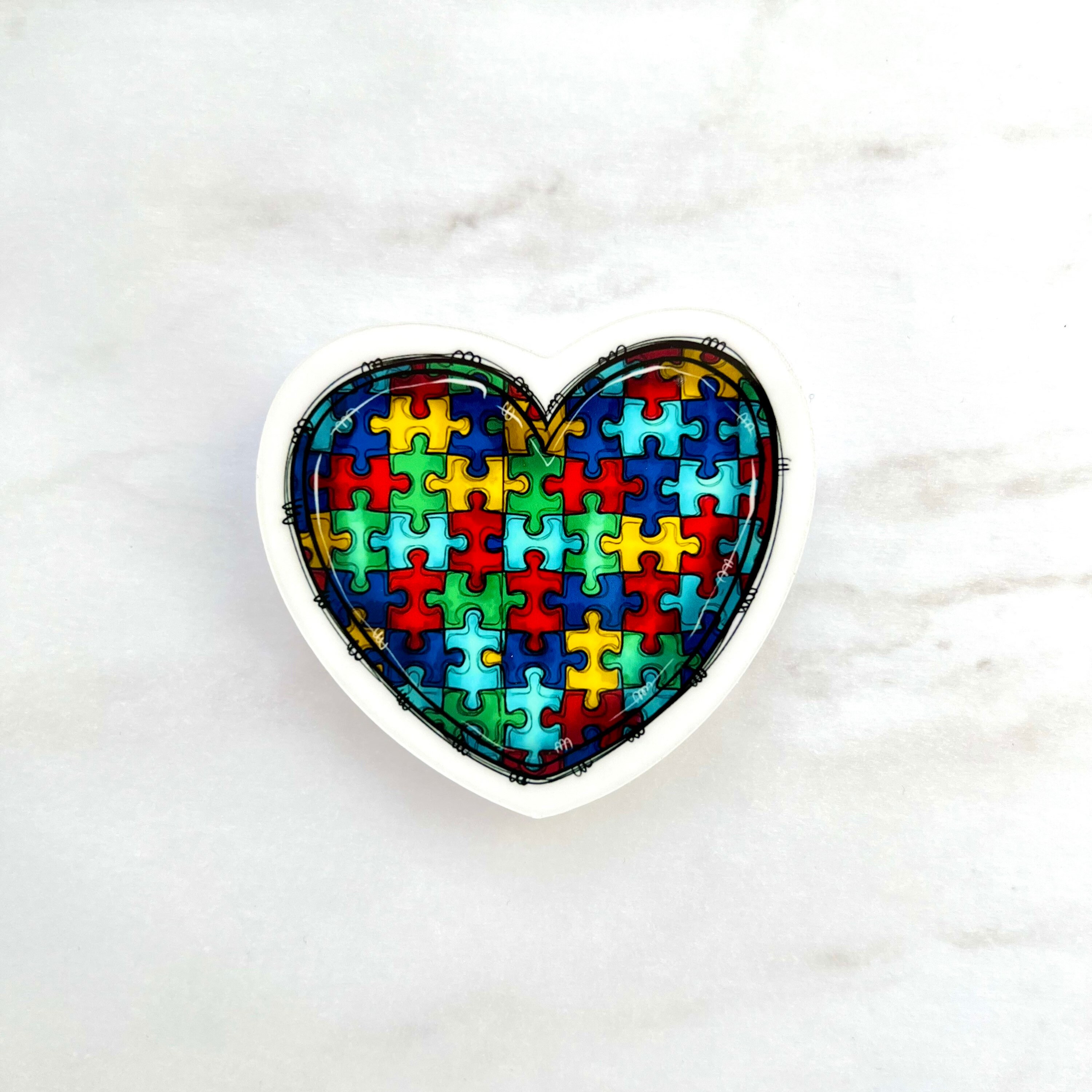 Autism Awareness Sticker Autism Heart Sticker Inclusion - Etsy