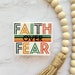 Faith Over Fear Sticker, Christian Sticker, Bible Verse Stickers, Best ...