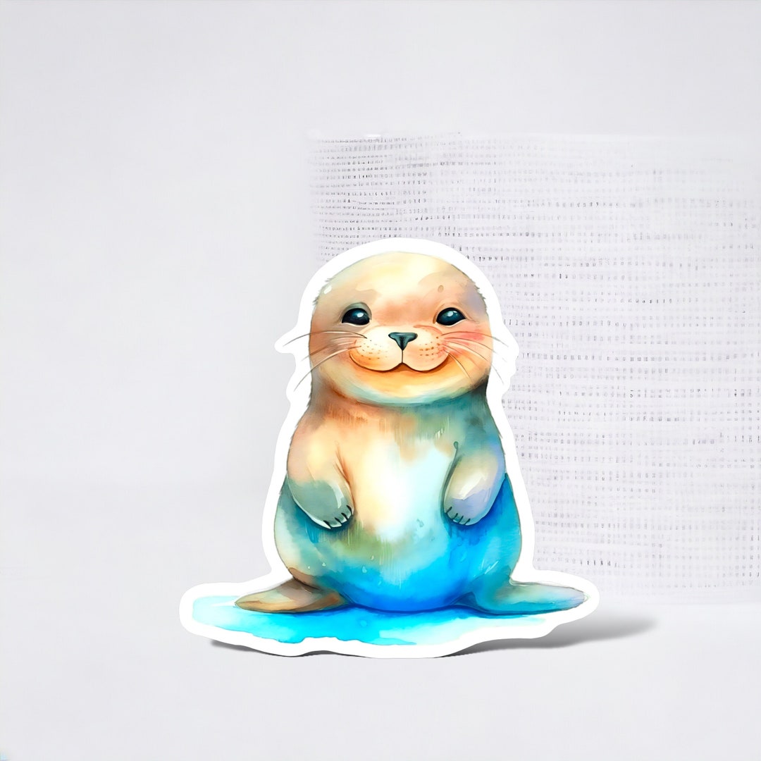 Mini Seal Sticker, Cute Seal Sticker, Cute Animal Sticker, Animal Lover ...