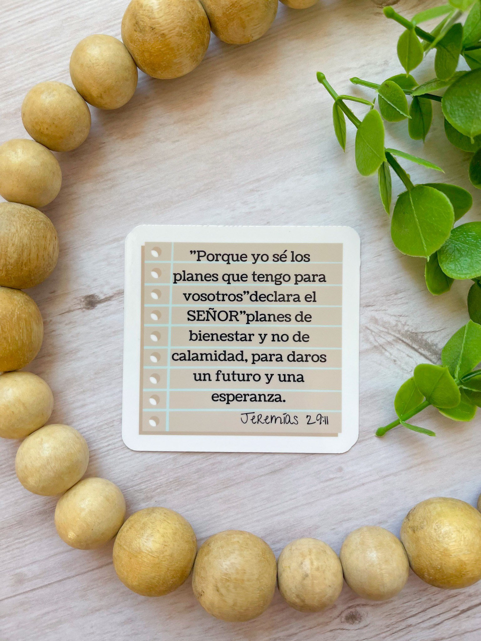 Spanish Bible Verse Vinyl Sticker Jeremiah 29 11 Jeremías 29 - Etsy