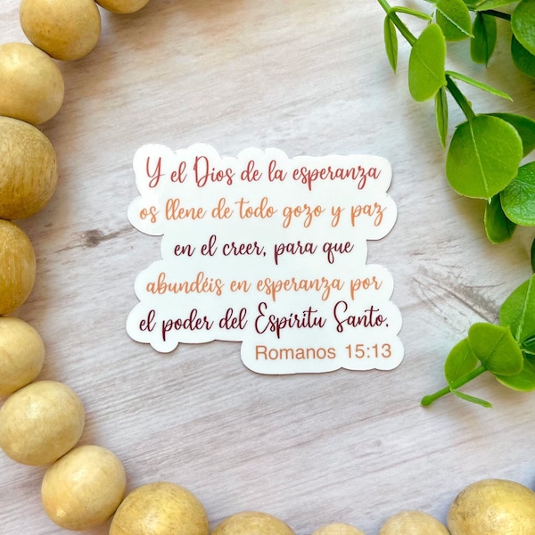 Spanish Bible Verse Decals - Etsy