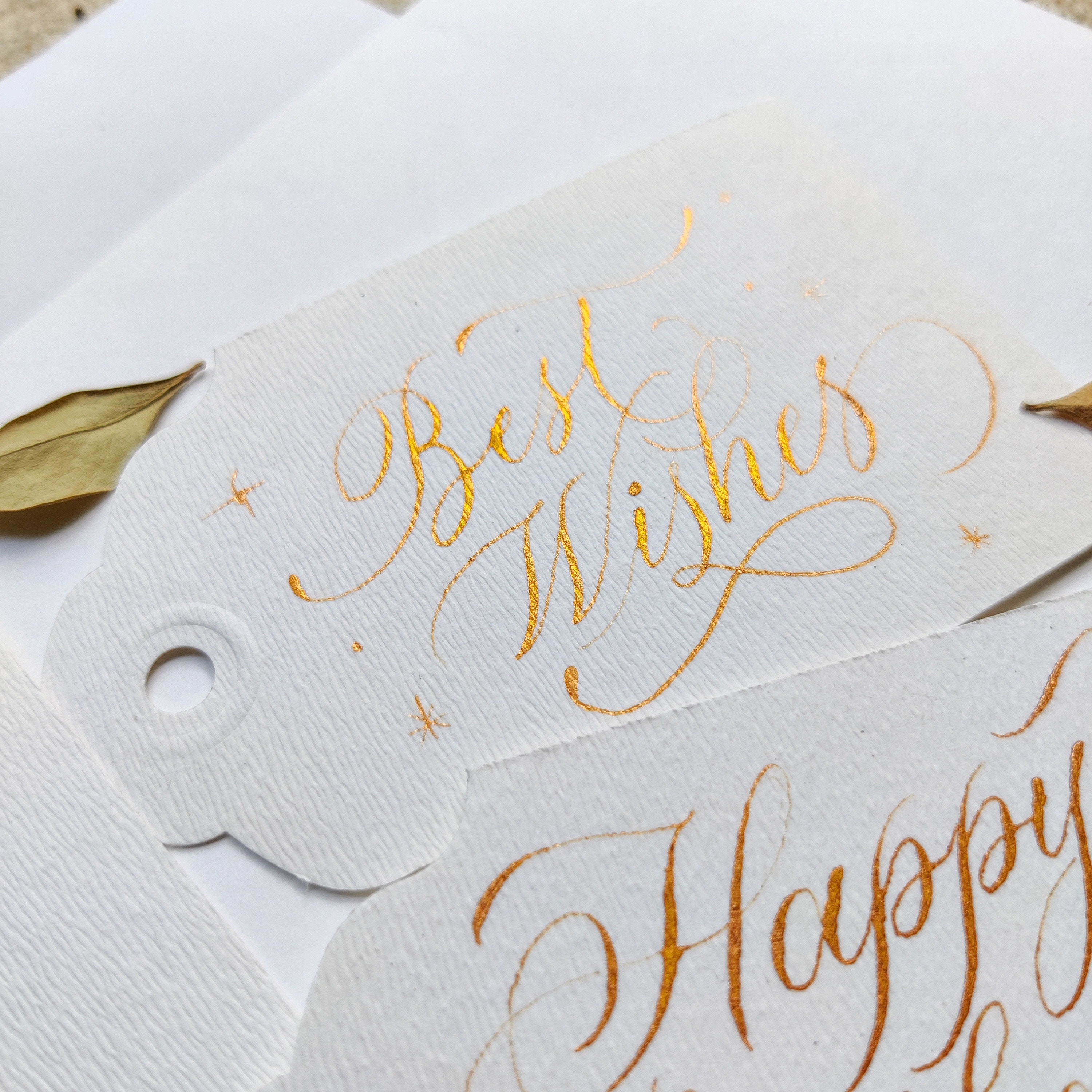 Handwritten Calligraphy Gift Tags for Birthdays, Travels, Events ...