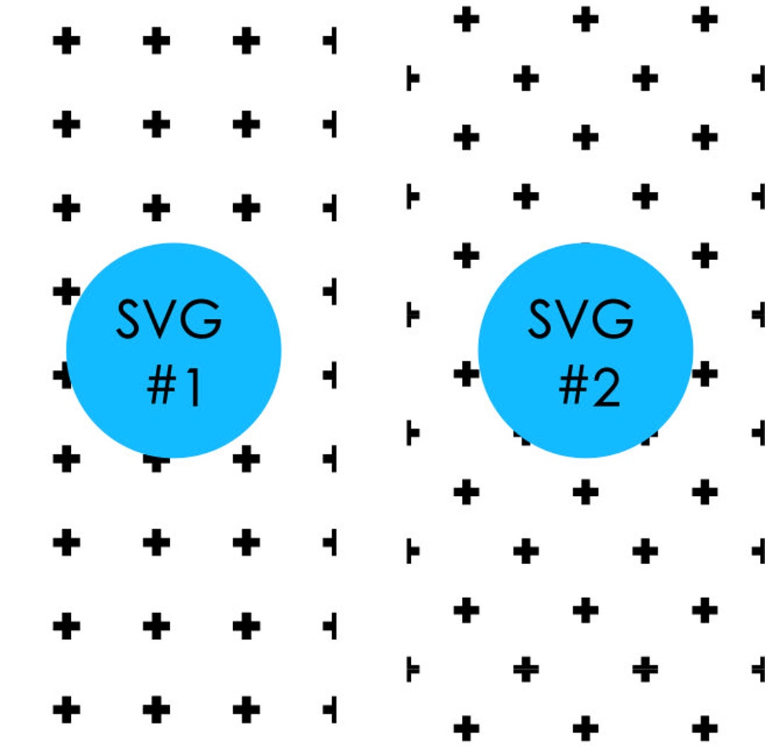 Sparse Plus Signs X's Two Svgs Seamless - Etsy