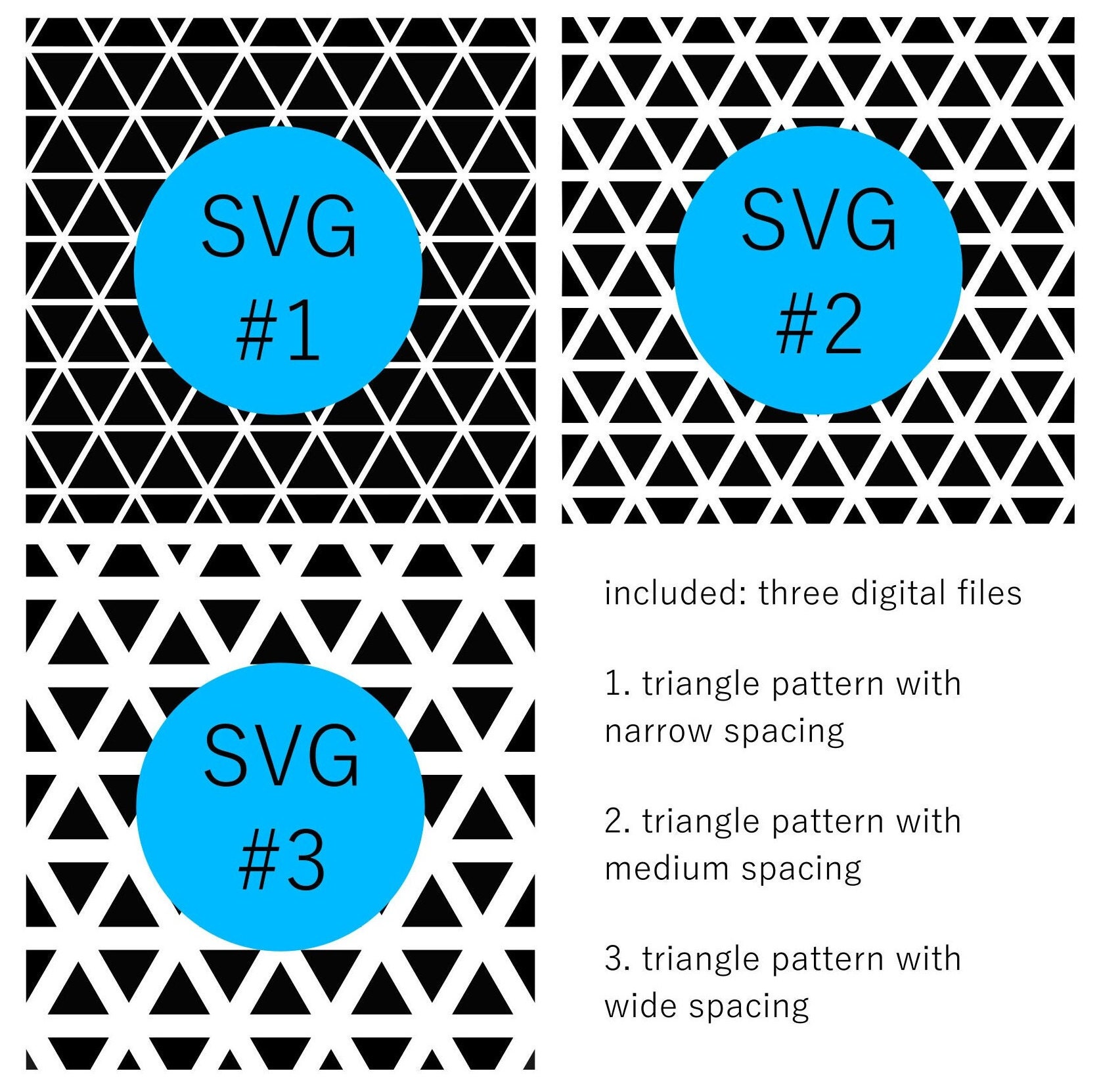 Triangle Pattern Svgs | Cut File for Cricut | Repeating Seamless Design ...