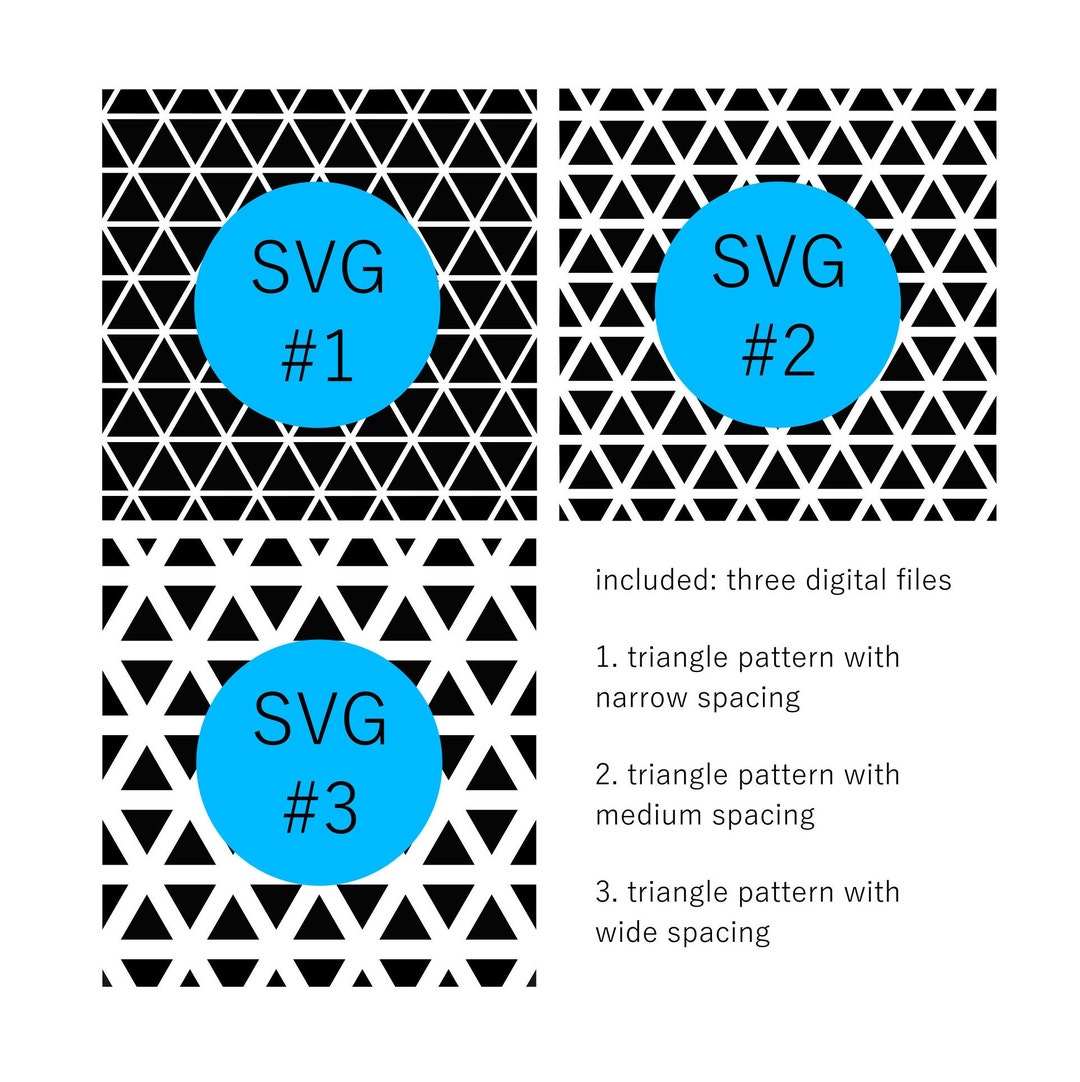 Triangle Pattern Svgs Cut File for Cricut Repeating - Etsy