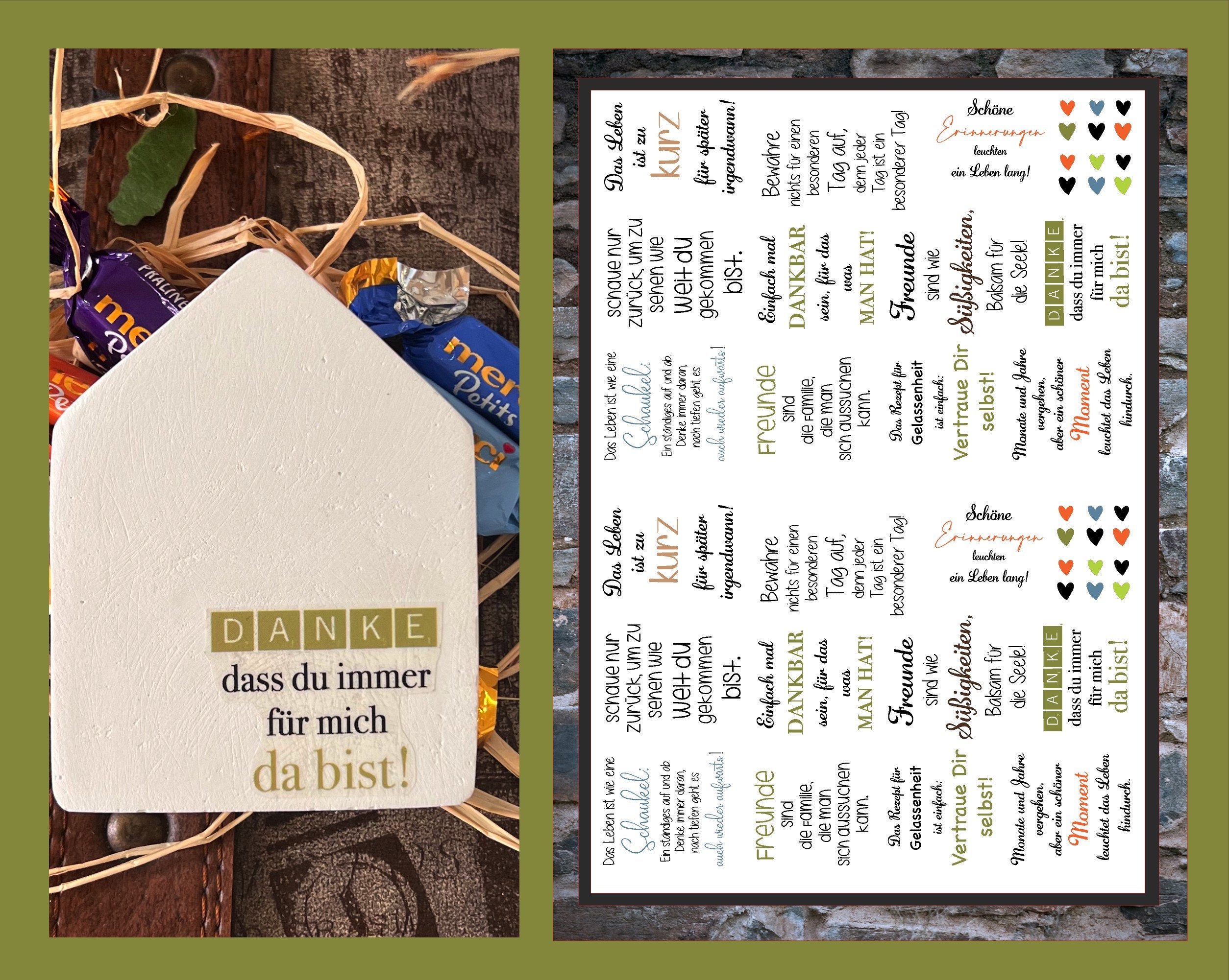 A4 Spruch Rub Sticker Raysin Rub Transfer Sticker Dekoration - Etsy.de