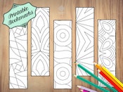 PRINTABLE Colouring Bookmarks, Bundle of 20 Printable Bookmark Set ...