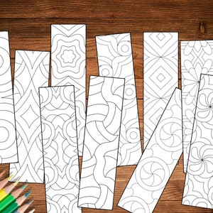 PRINTABLE Bookmarks Bundle of 20 Colouring Bookmarks Last - Etsy