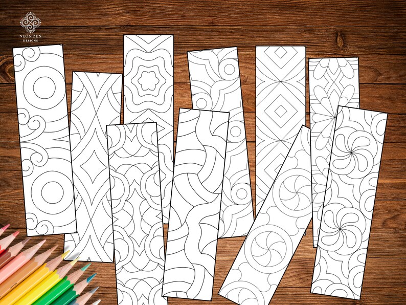PRINTABLE Bookmarks Bundle of 20 Colouring Bookmarks Last - Etsy