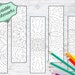 PRINTABLE Mandala Colouring Bookmarks, DIY Printable Bookmark Set ...