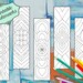 PRINTABLE Mandala Colouring Bookmarks, Mini Colouring Book, DIY ...