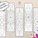 PRINTABLE Mandala Bookmarks, 5 Printable Bookmarks to Colour, Zen ...