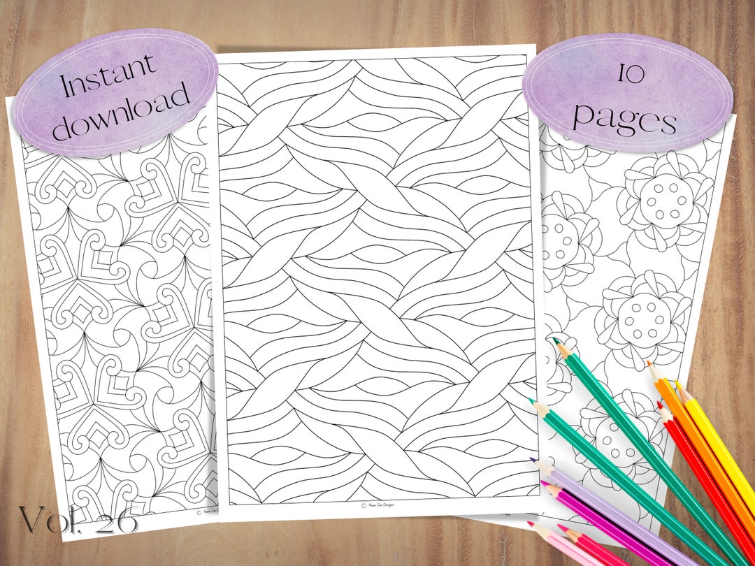 PRINTABLE Zen Colouring Pages Adult Colouring Book PDF Art - Etsy España