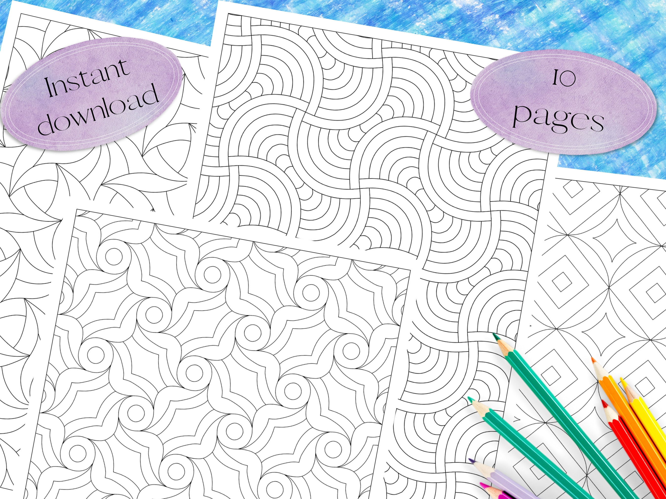 Fine Detailed Coloring Pages