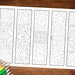 PRINTABLE Mandala Colouring Bookmarks, DIY Printable Bookmark Set ...