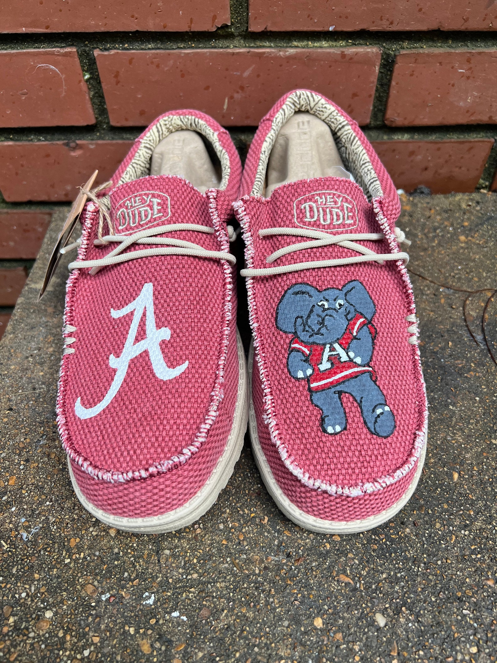 Crimson Tide/ Alabama Custom Made Hey Dudes Custom Shoes Rolltide ...