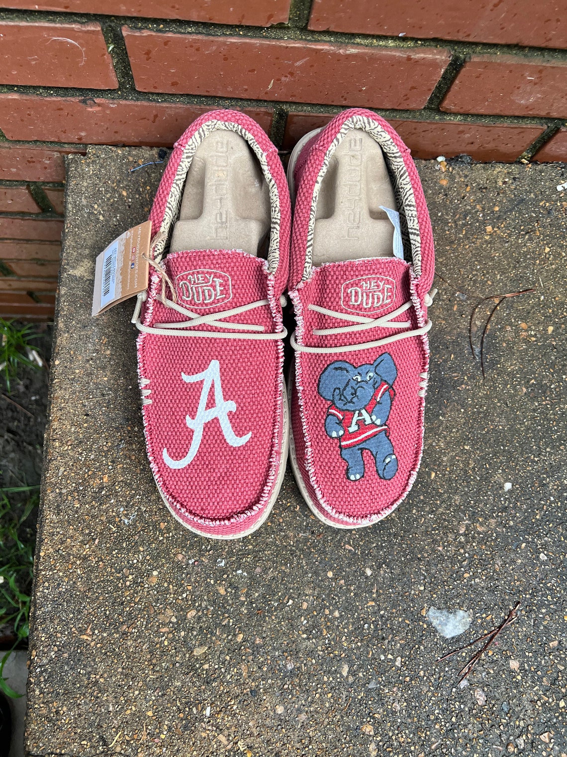 Crimson Tide/ Alabama Custom Made Hey Dudes Custom Shoes Rolltide ...