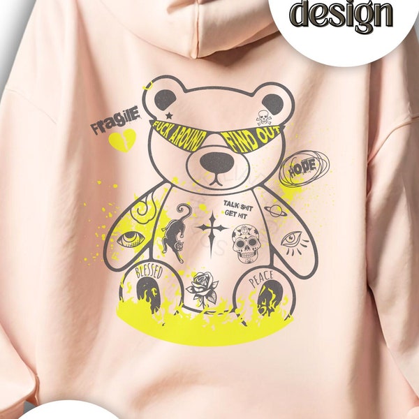 Swear Bear Png - Etsy