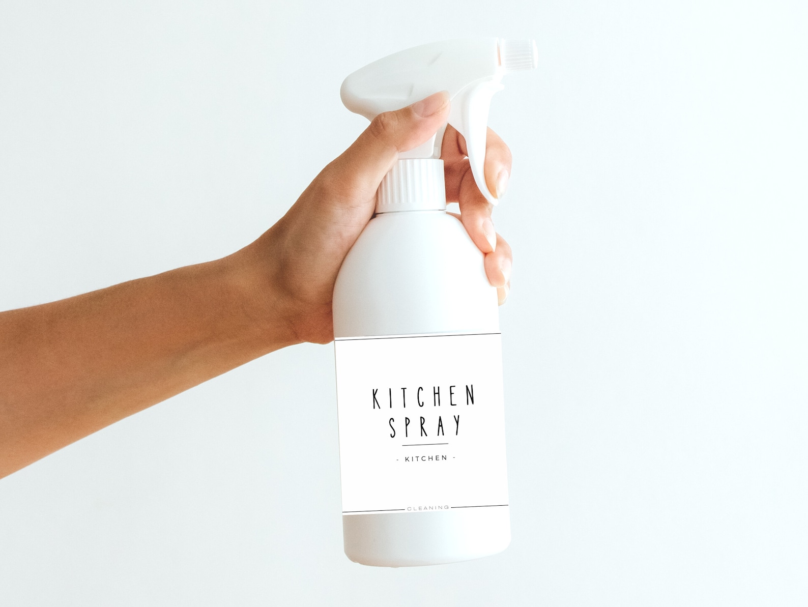 Cleaning Labels Templates, Minimalist Organisation, Various Size ...