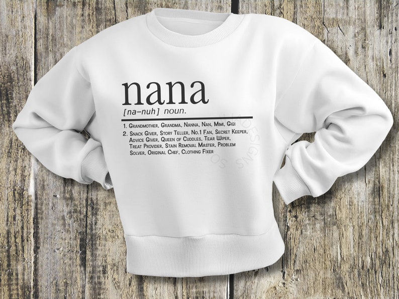 Nana Definition SVG, PNG: Grandmother Design (digital Download) - Etsy