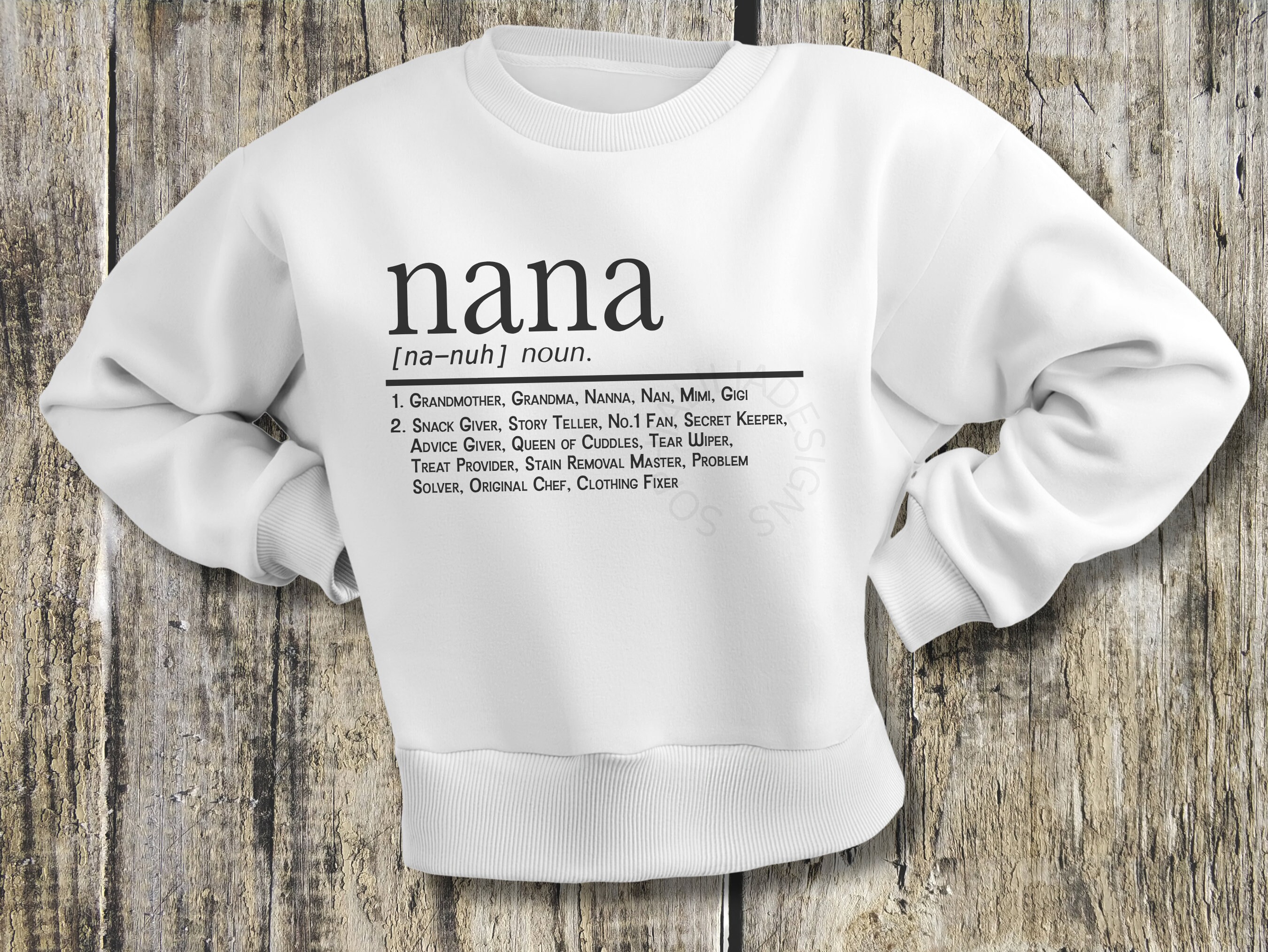 Nana Definition SVG, PNG: Grandmother Design (digital Download) - Etsy