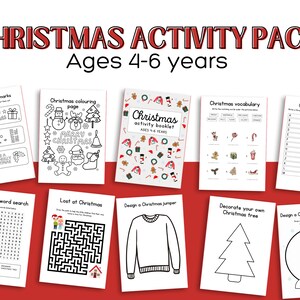 Christmas Activities Printable, Christmas Activity Book, Christmas ...