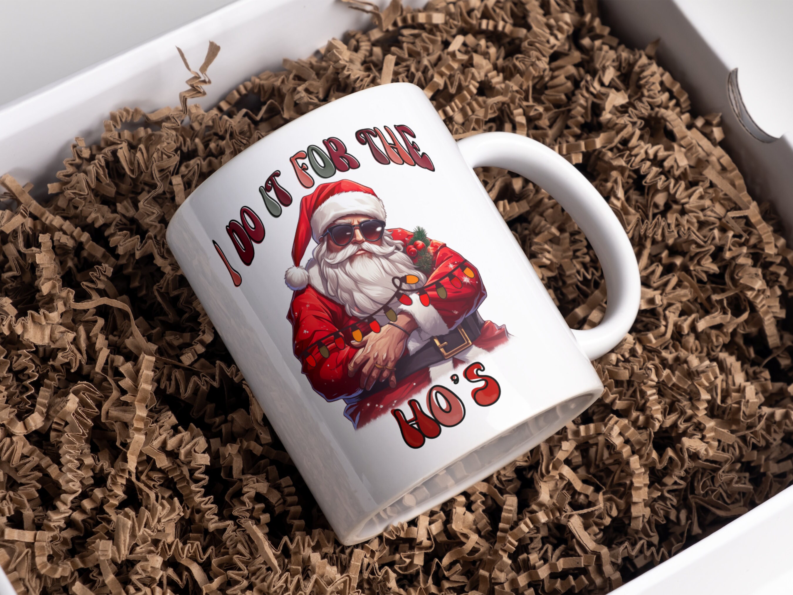 I Do It for the Hos, Funny Christmas Png, Gangster Santa, Inappropriate ...