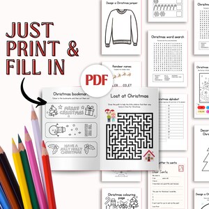 Christmas Activities Printable, Christmas Activity Book, Christmas ...