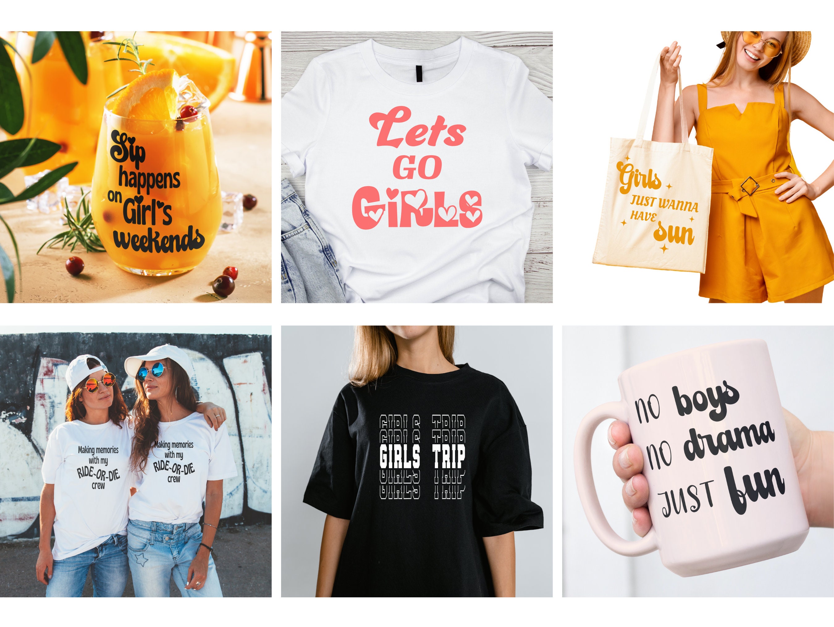 Girls Weekend SVG Bundle: Girls Trip PNG, Matching Shirts (digital ...